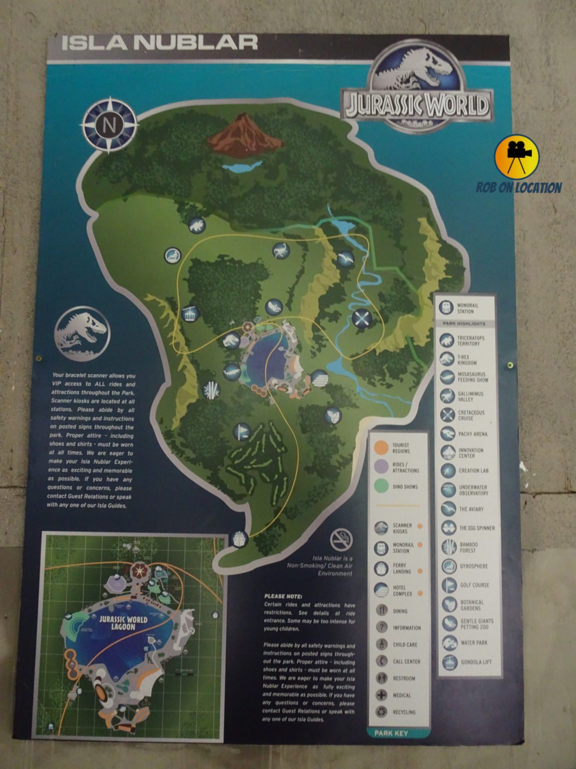 Jurassic World - Rob on Location Filming Locations